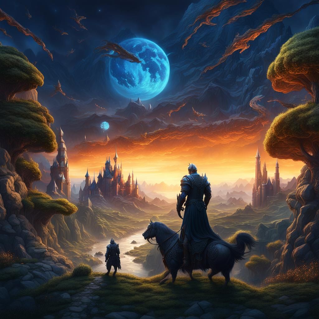 A fantasy view - AI Generated Artwork - NightCafe Creator