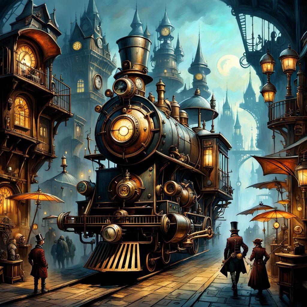 steampunk sth - AI Generated Artwork - NightCafe Creator