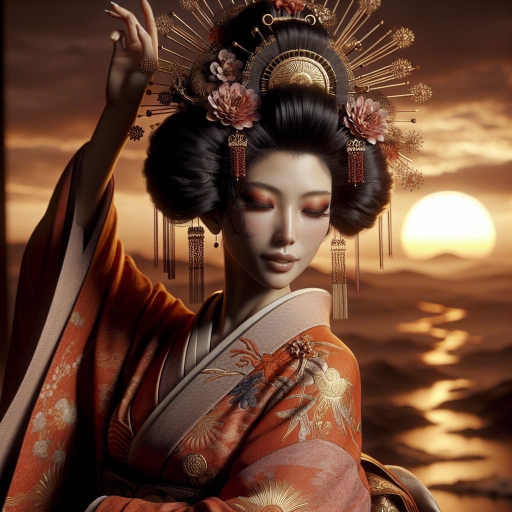 Ame-no-Uzume, Japanese Goddess of the Dawn, Merriment, Meditation ...