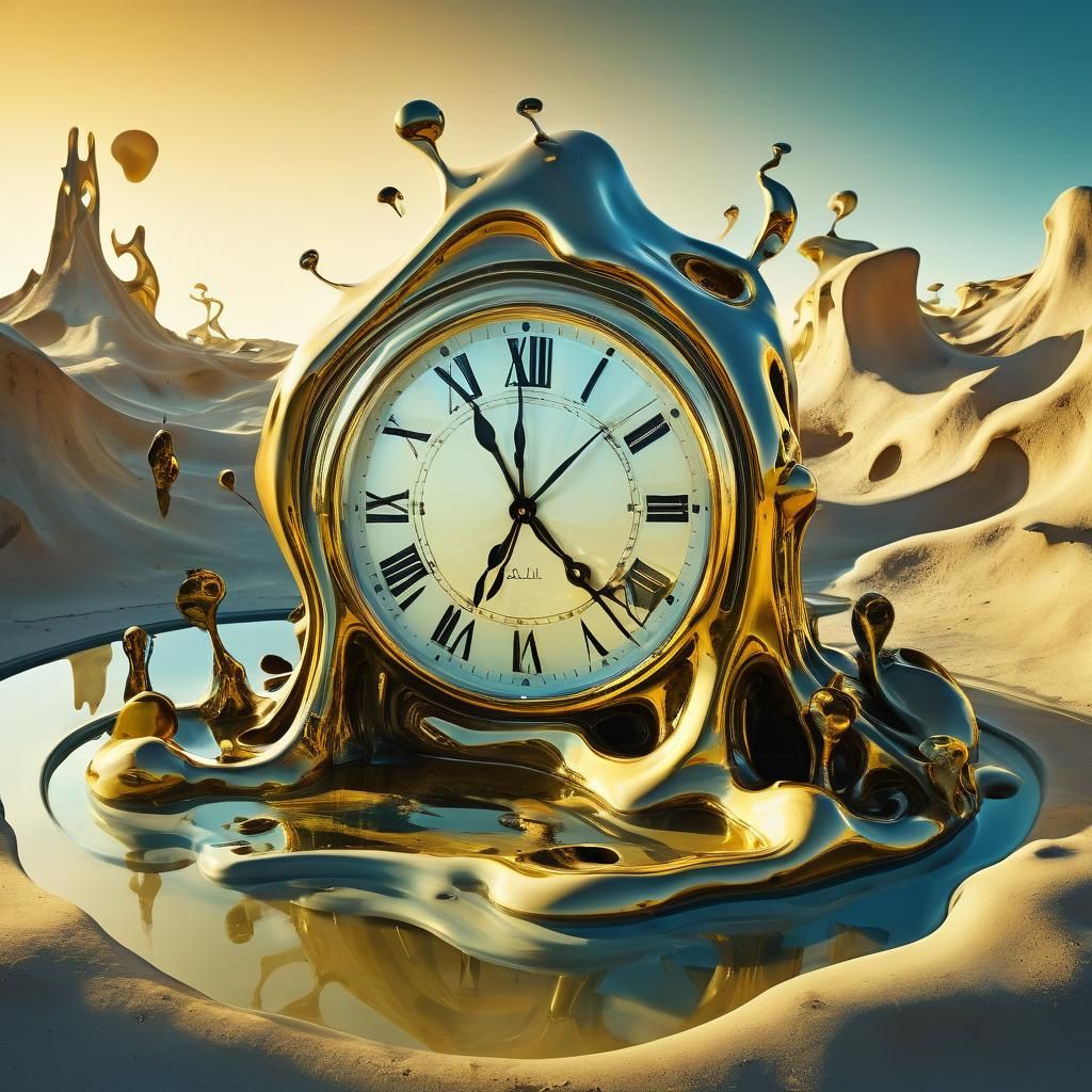Clock in surrealism #4 - Clock in surrealism #4
