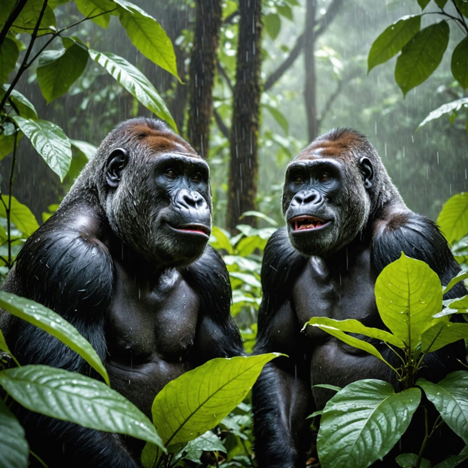 Happy Gorillas 4 - AI Generated Artwork - NightCafe Creator