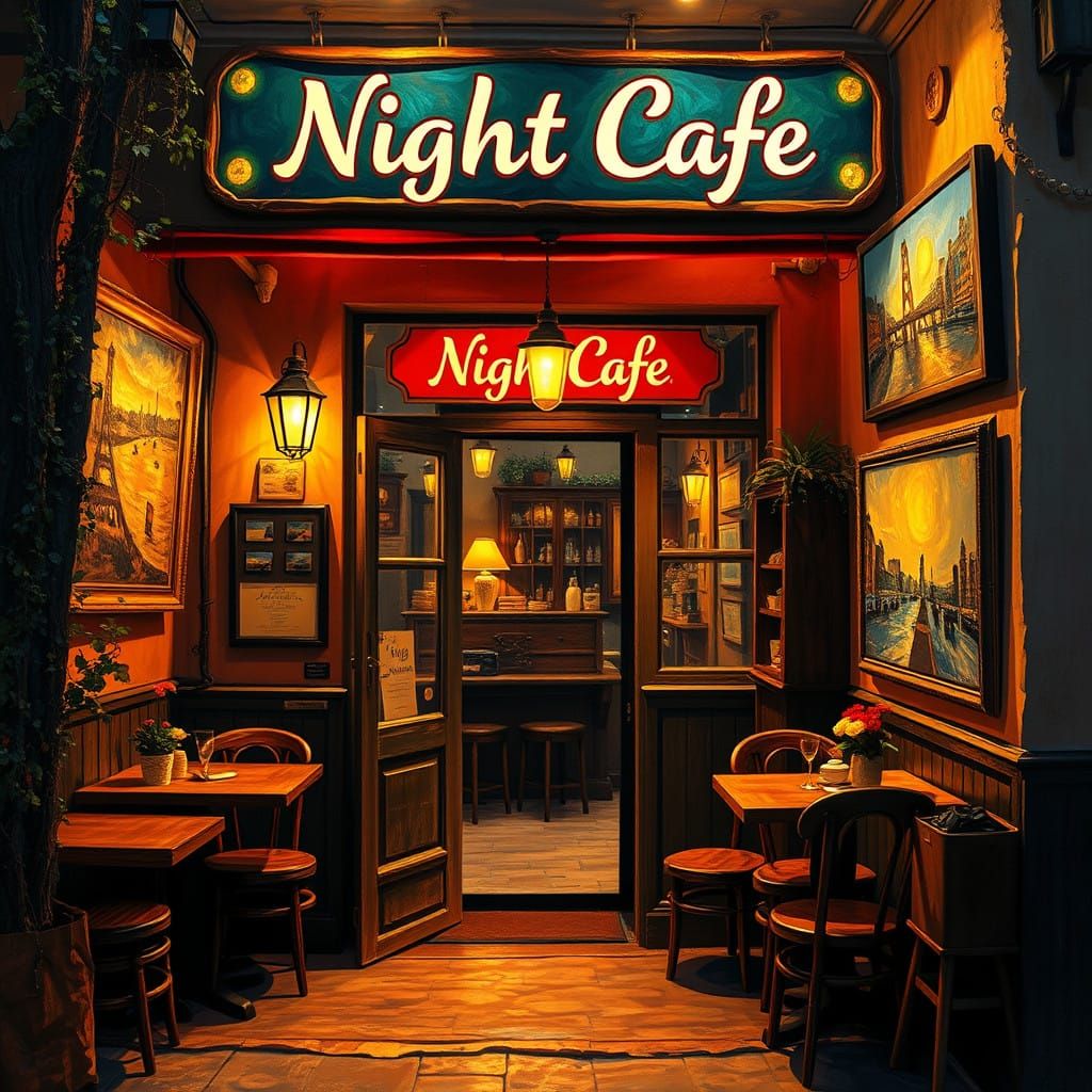 Welcome - Warmth of a Quaint Nighttime Cafe
