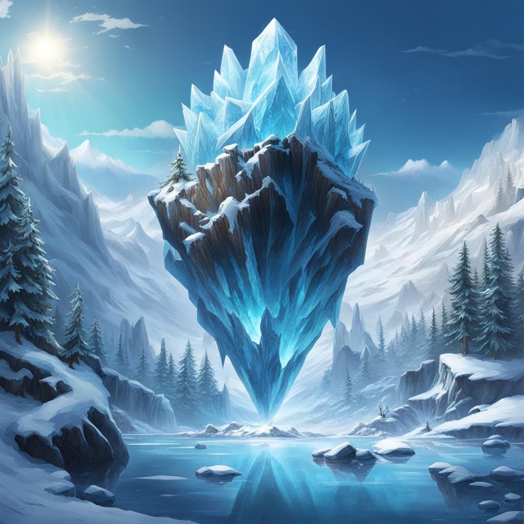 world of ice ... - AI Generated Artwork - NightCafe Creator