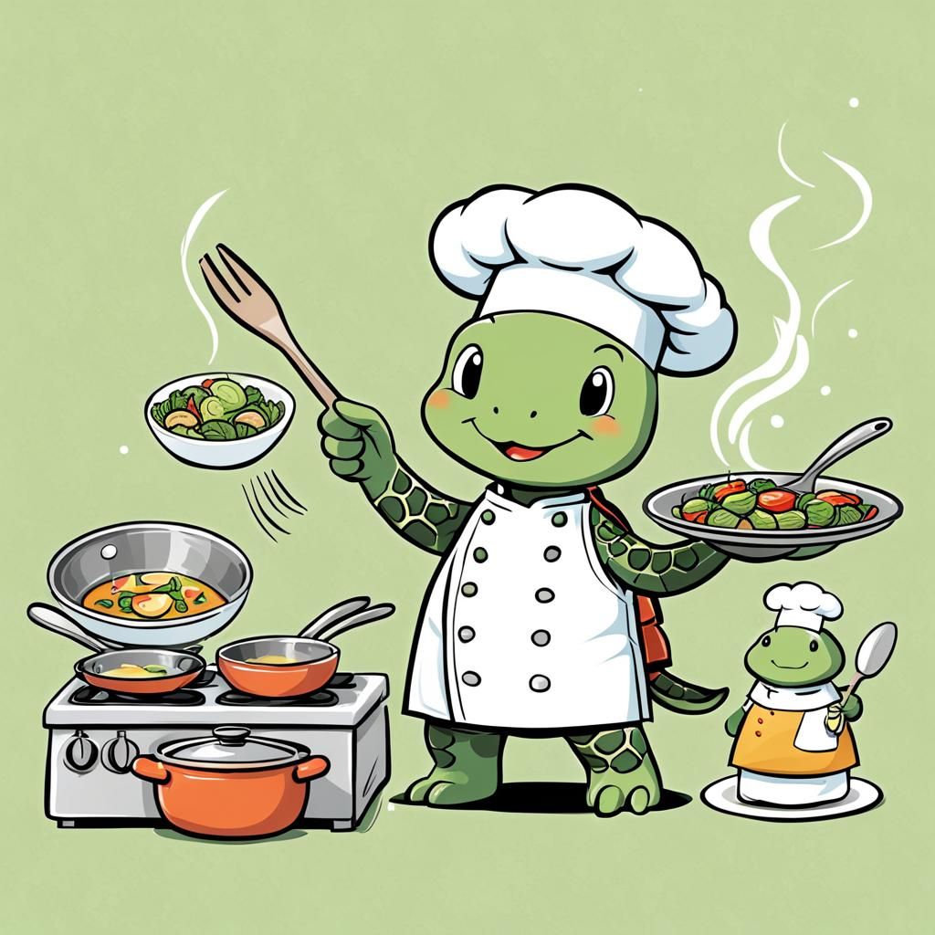 Turtle Chef - AI Generated Artwork - NightCafe Creator