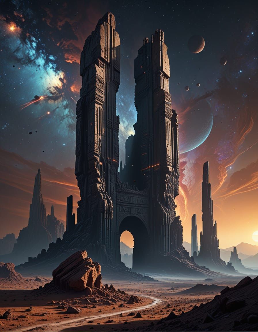 ancient mars - Ancient Martian Ruins in Hyper-Realistic Digi...