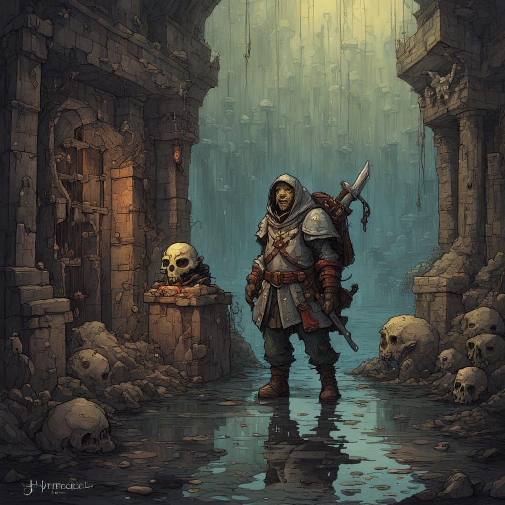 Paladin Explores a Goya-Inspired, Colorful Pixel A... - AI Art