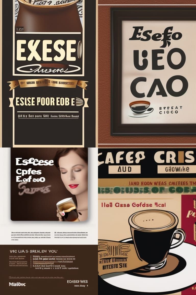 Classic espresso advertisement - AI Generated Artwork - NightCafe Creator