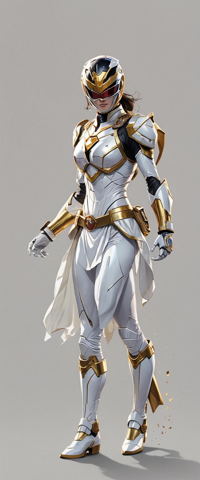 White ranger - AI Generated Artwork - NightCafe Creator