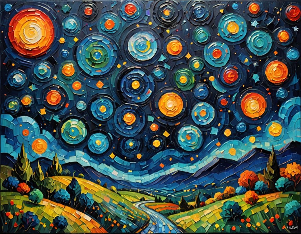 the night sky - AI Generated Artwork - NightCafe Creator