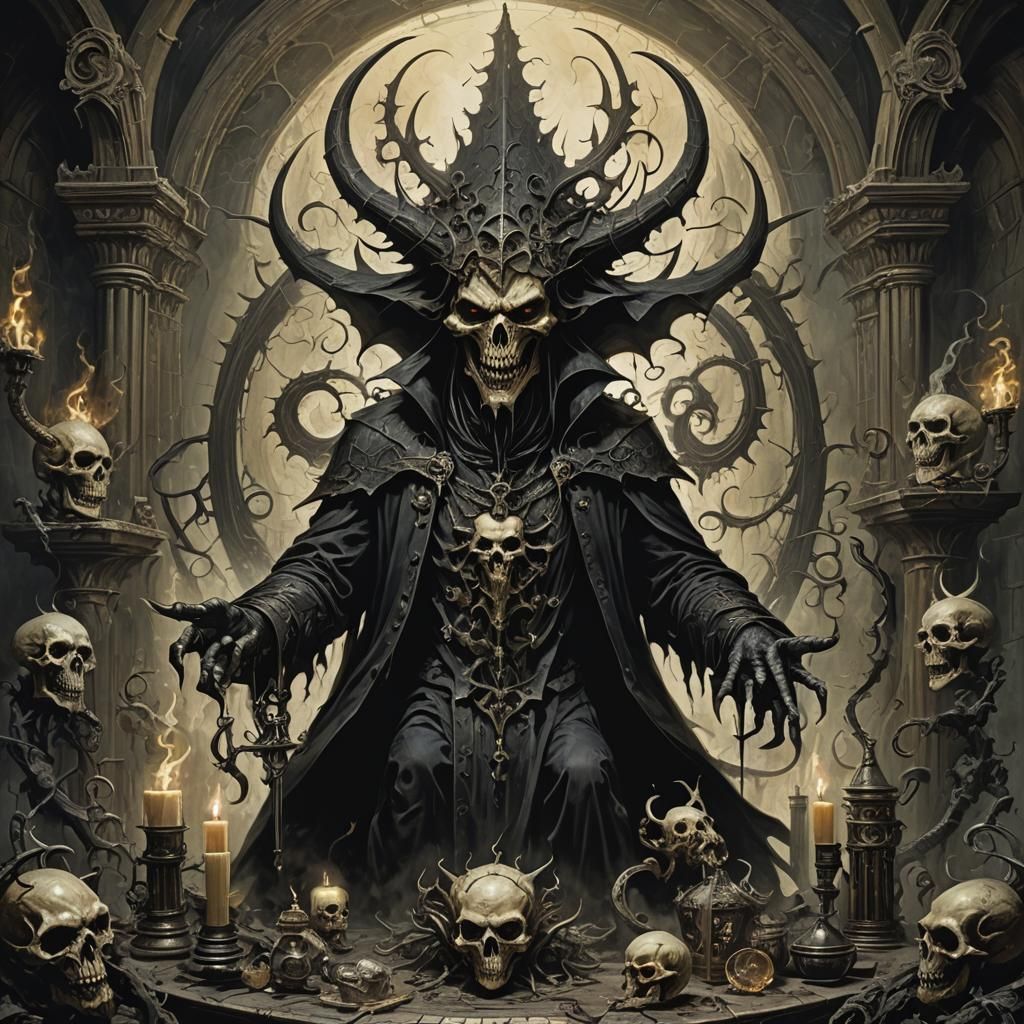 gothic alchemy demonology - AI Generated Artwork - NightCafe Creator