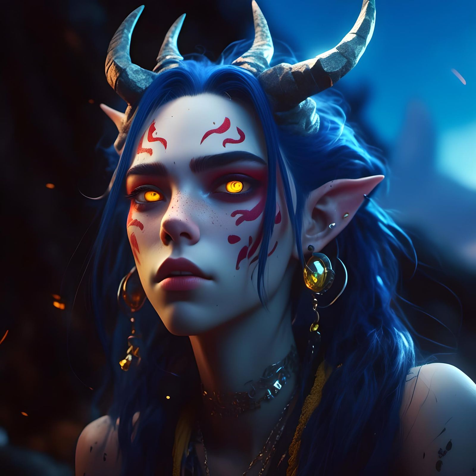 Contain your demons 8 💙 - AI Generated Artwork - NightCafe Creator