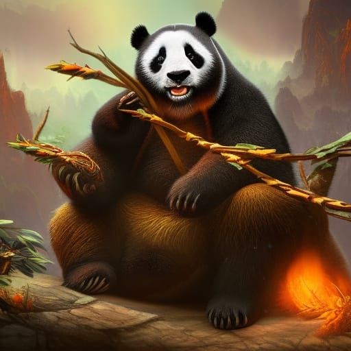 Panda King - AI Generated Artwork - NightCafe Creator