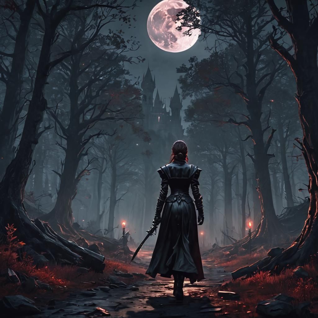 Vampire killer, v2 - Dark Fantasy Vampire Hunter in Sinister...