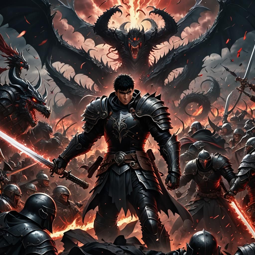 Alternate: Guts from Berserk - AI Generated Artwork - NightCafe Creator