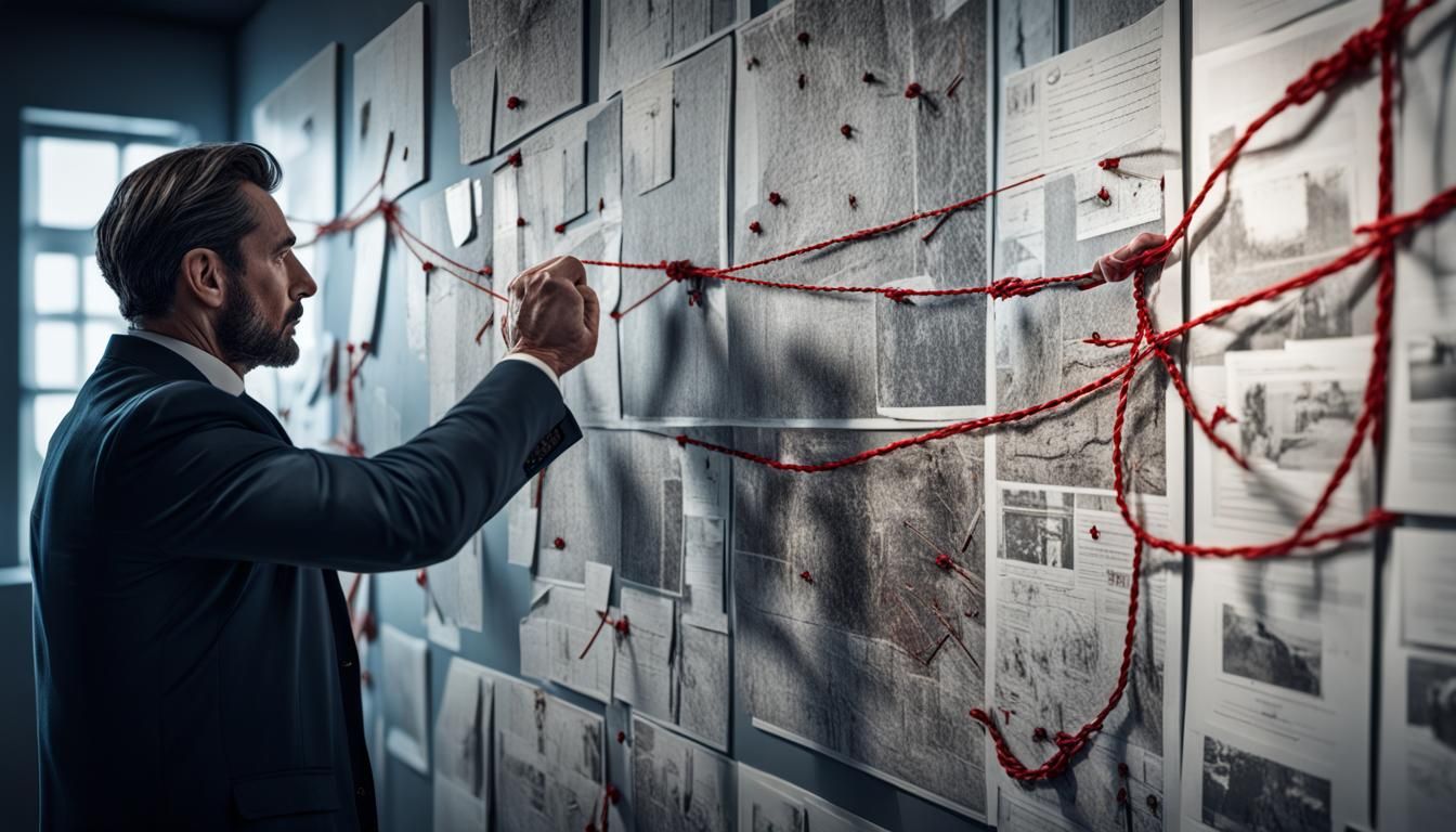 A detective looking at images of a crime scene - AI Generated Artwork ...