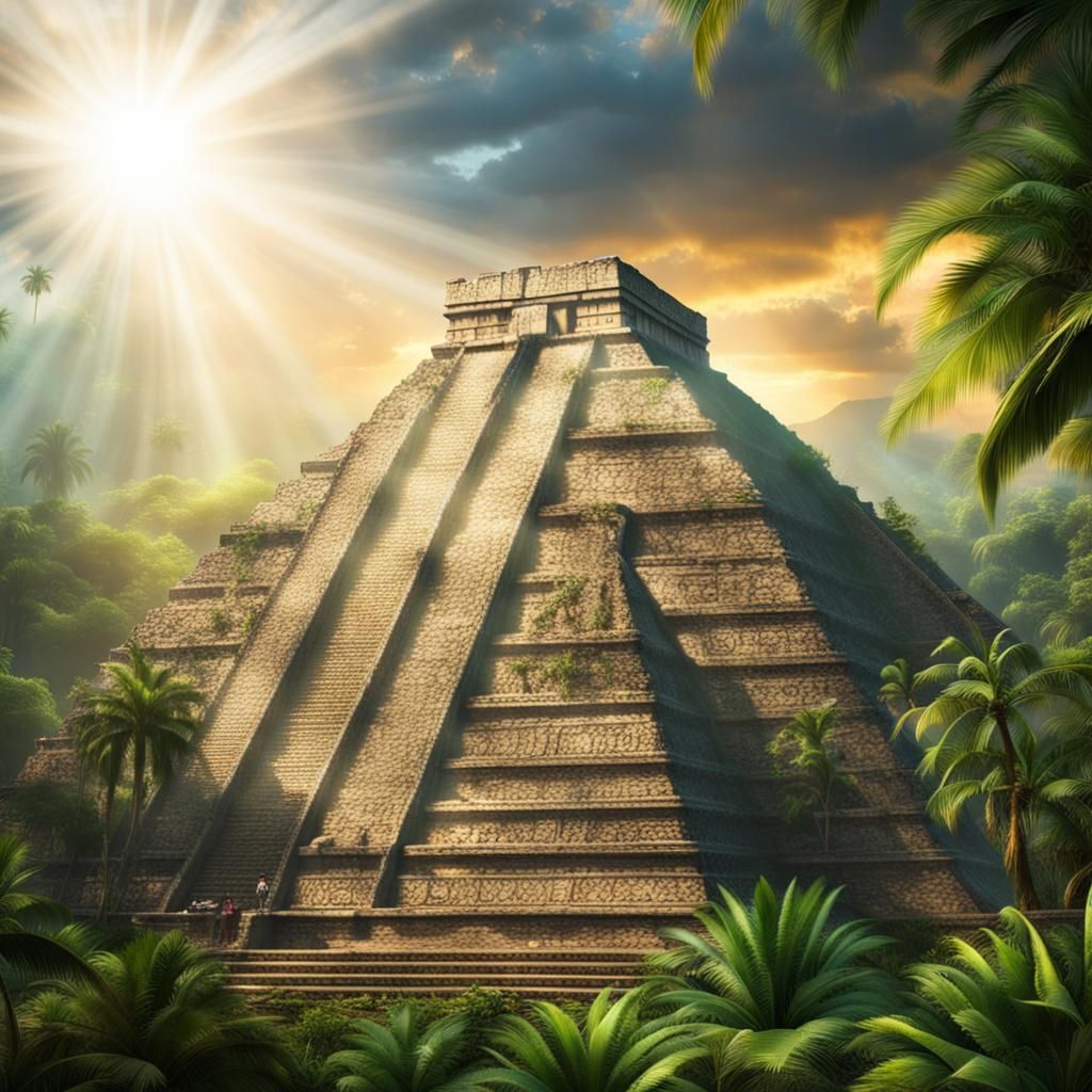 Aztec pyramids - AI Generated Artwork - NightCafe Creator