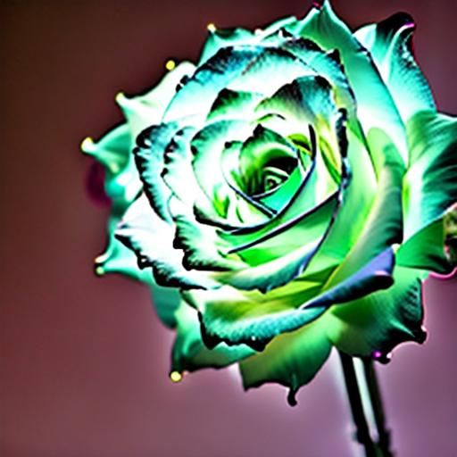 ultrarealistic luminescent: fluorescent, neon, roses - AI Generated ...