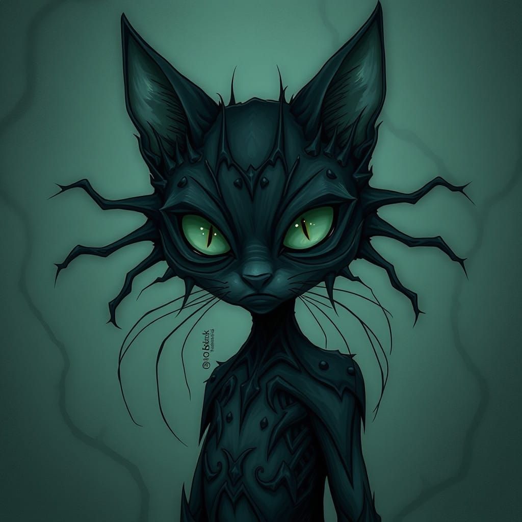 Cat - Eldritch - Eldritch Catgirl Descends into Cosmic Madn...