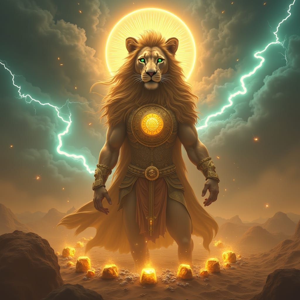 Ethereal Goddess of the Desert Storm - AI Art