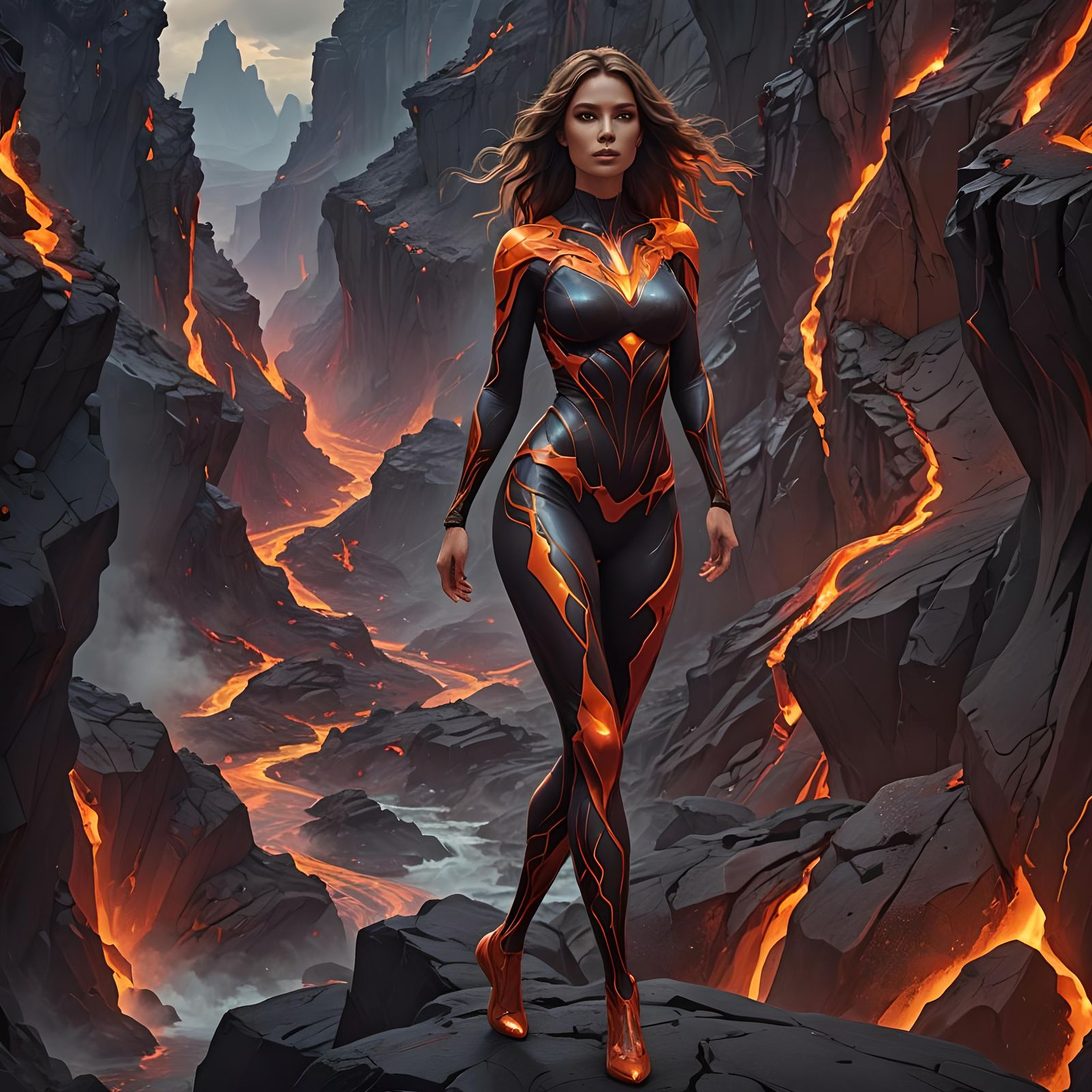 Fire Angel - AI Generated Artwork - NightCafe Creator