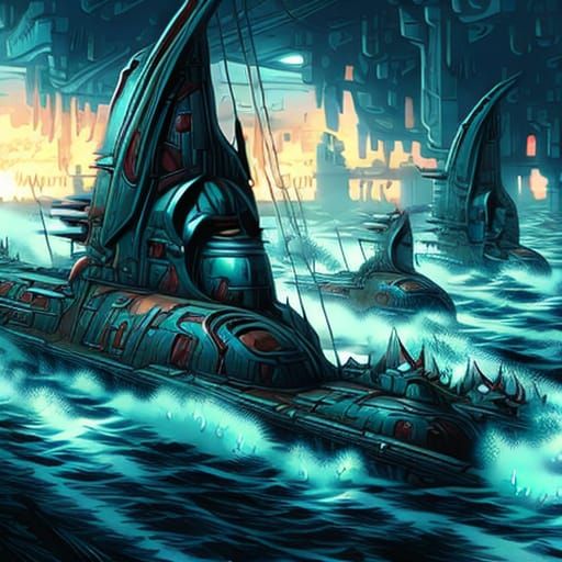 shadow submarine - AI Generated Artwork - NightCafe Creator