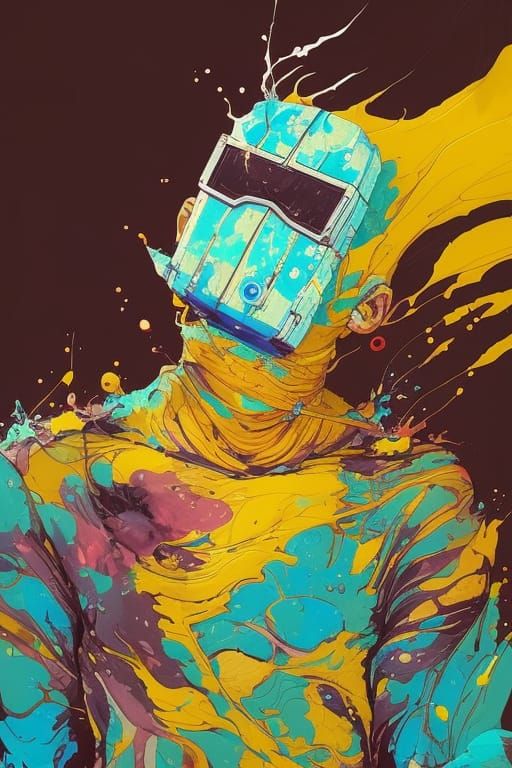 Nate B and the Lemon Man - AI Generated Artwork - NightCafe Creator