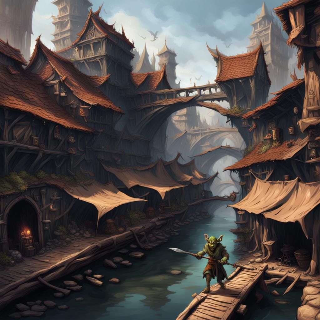 Wendar's Stall in The Bilge - AI Generated Artwork - NightCafe Creator