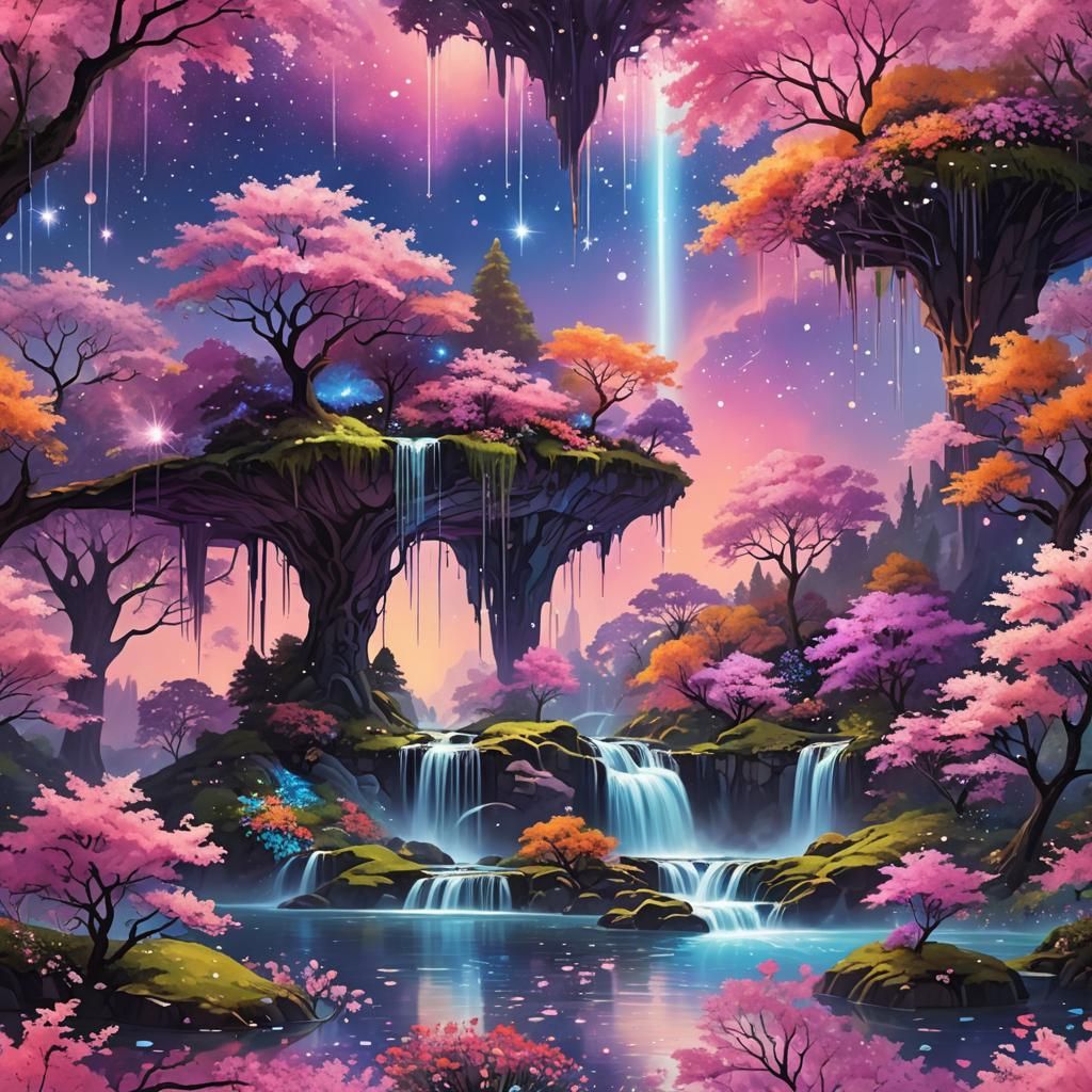 Fantasy landscape - AI Generated Artwork - NightCafe Creator