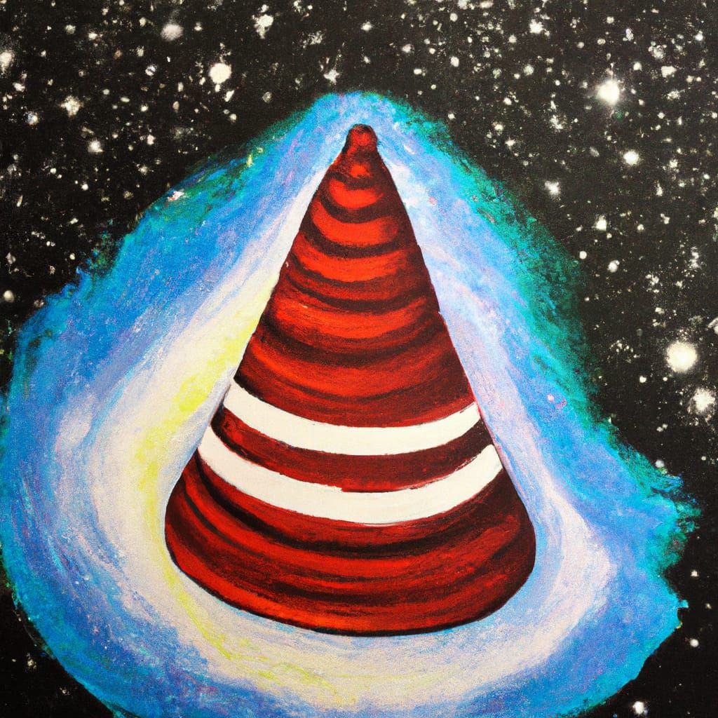 Hyperdimensional Space Cone - AI Generated Artwork - NightCafe Creator