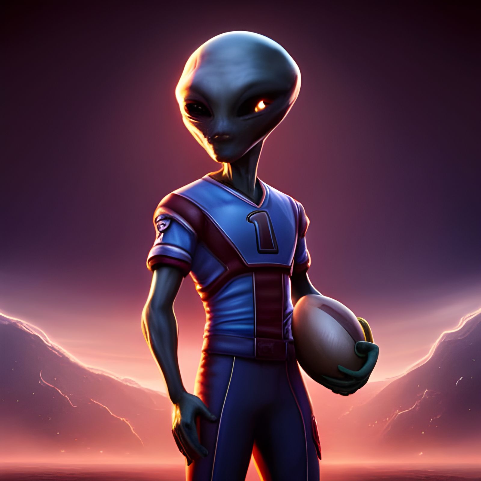 Alien Sports League Football - Rich Faymus Rookie Card" - AI Generated ...