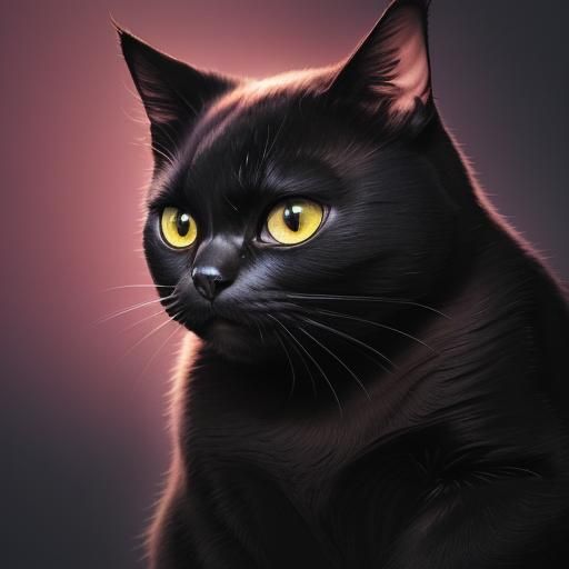 A Little Over Dramatic Cat - AI Generated Artwork - NightCafe Creator