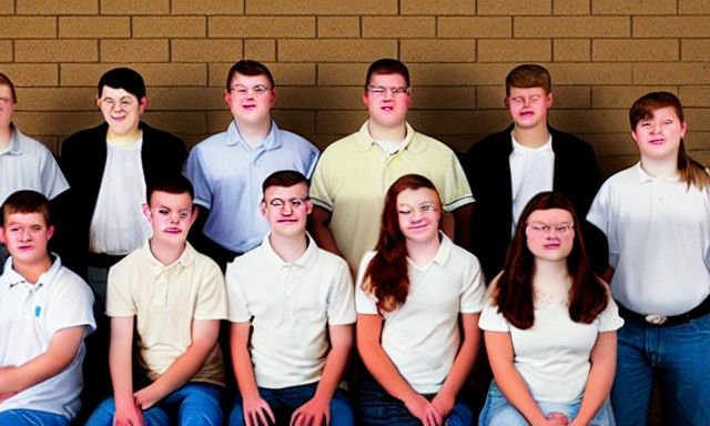 Group portrait of a southern fundamentalist baptist youth group - AI ...