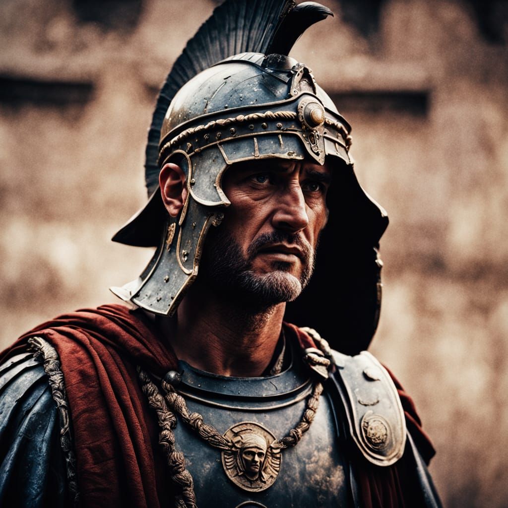 Roman soldier - Ancient Roman Emperor in Cinematic Film Stil...