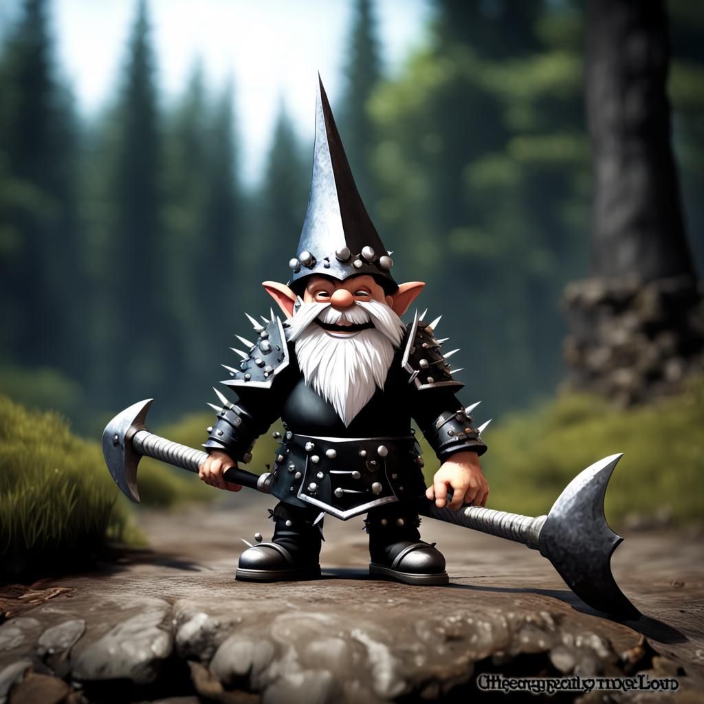 gnome death lord, - AI Generated Artwork - NightCafe Creator