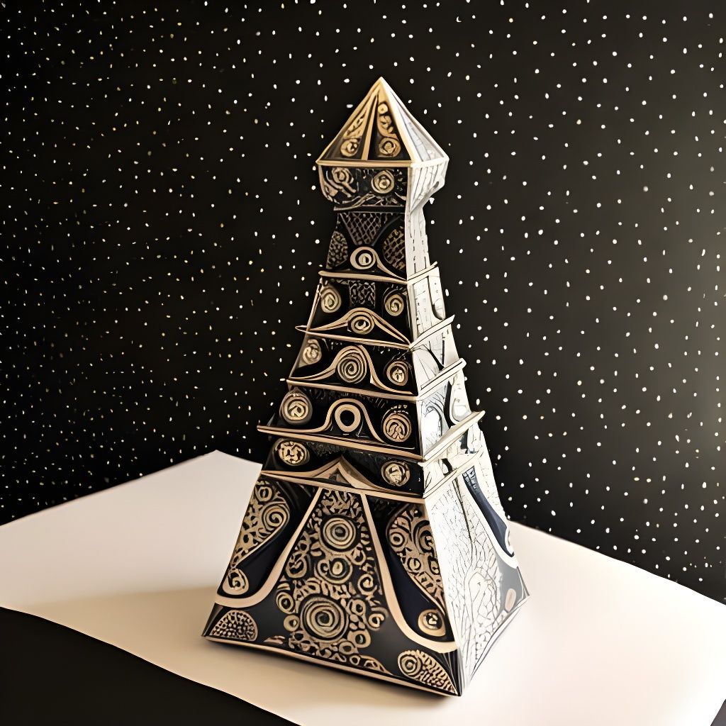 Papercraft Tower - AI Generated Artwork - NightCafe Creator