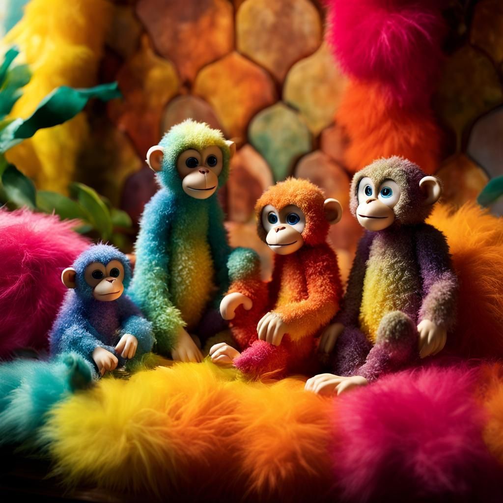 Monkey gang - AI Generated Artwork - NightCafe Creator