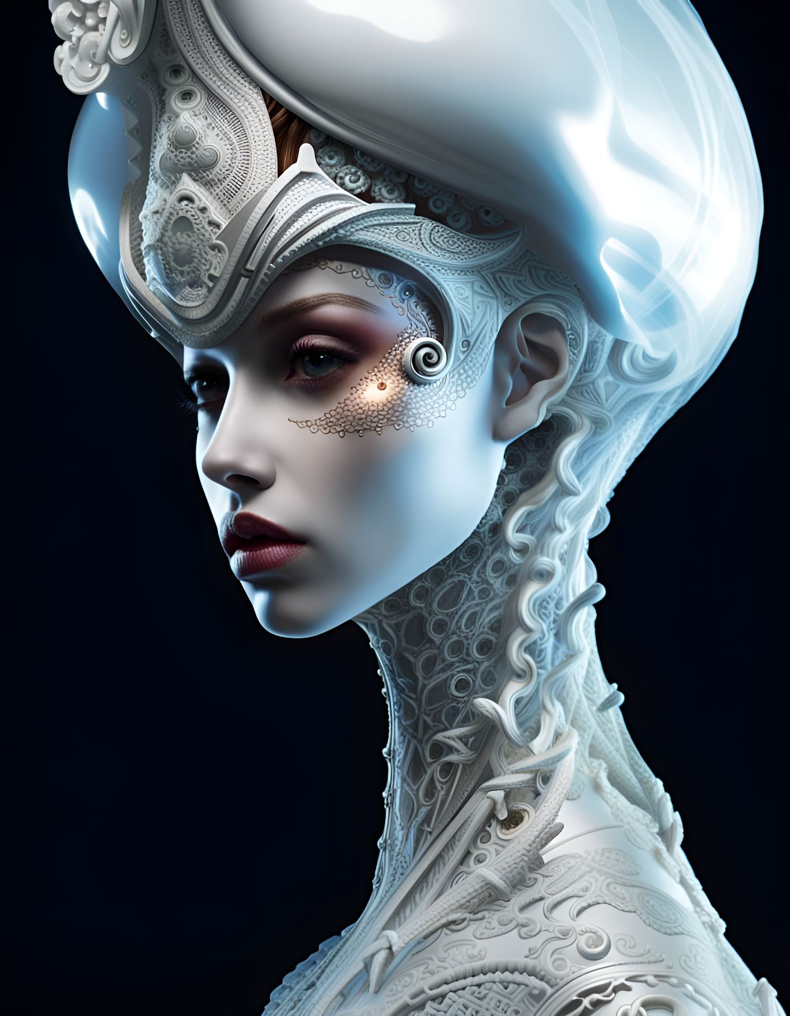 Bone Lady IV - AI Generated Artwork - NightCafe Creator