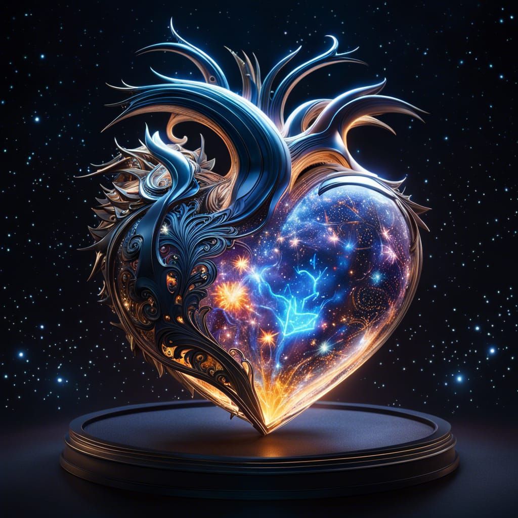 Heart of the Cosmos - AI Generated Artwork - NightCafe Creator