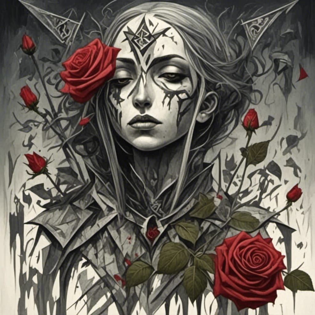 Void rose - AI Generated Artwork - NightCafe Creator