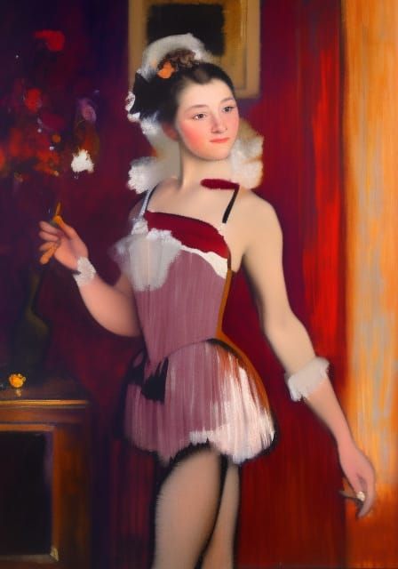 If Degas painted pinups - AI Generated Artwork - NightCafe Creator