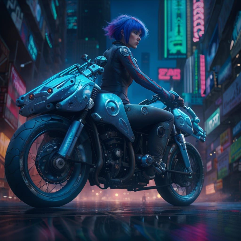 Ghost in the shell - AI Generated Artwork - NightCafe Creator