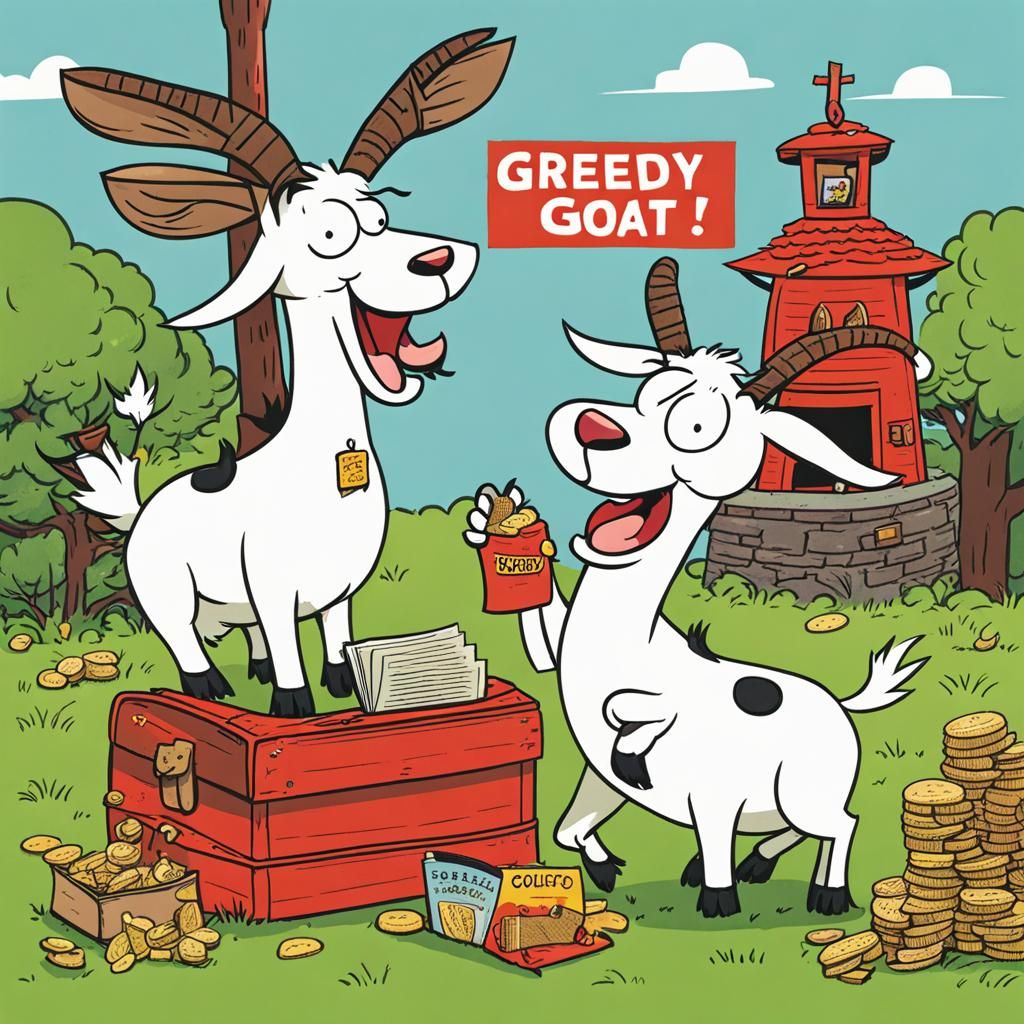 Greedy Goat picture book illustration by Charles Schulz and Owlturd ...