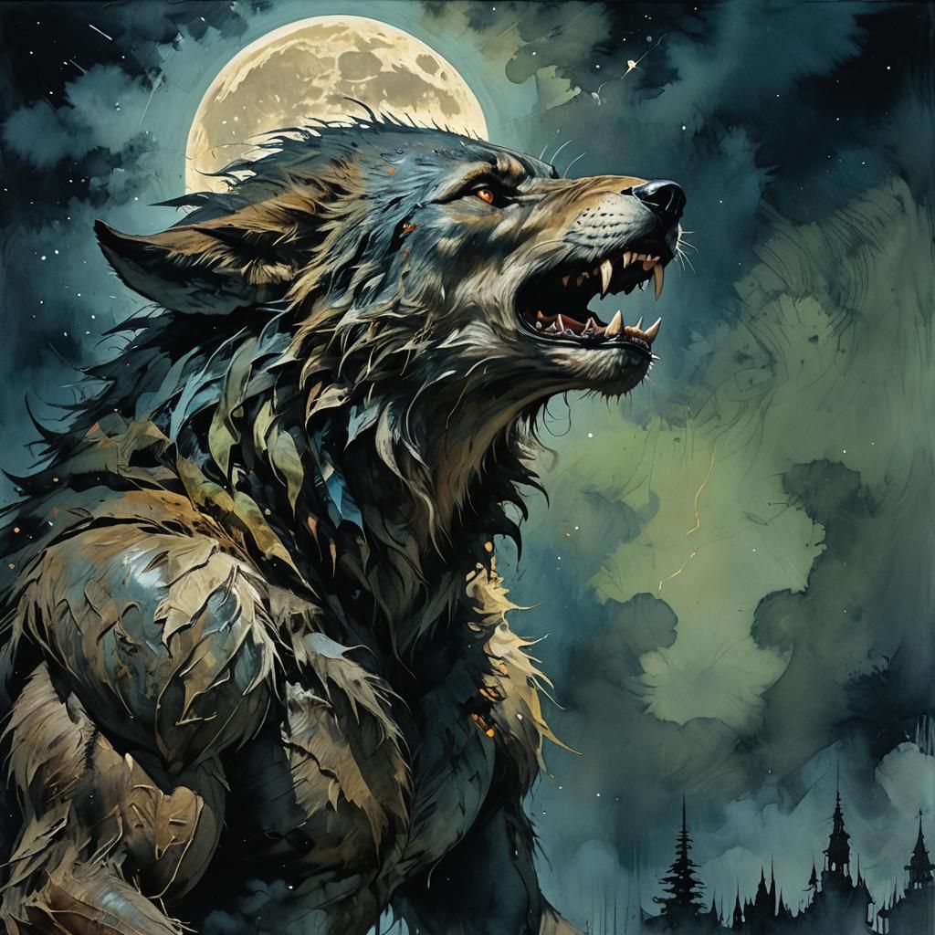 Werewolf - AI Generated Artwork - NightCafe Creator