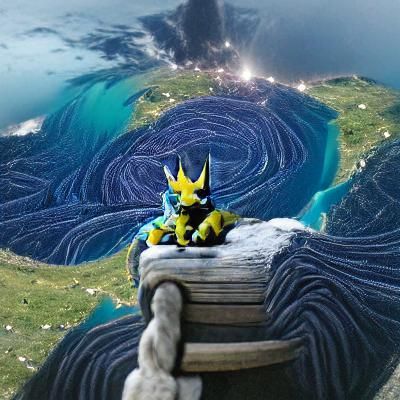 Zeraora sitting at the edge of infinity - AI Generated Artwork ...