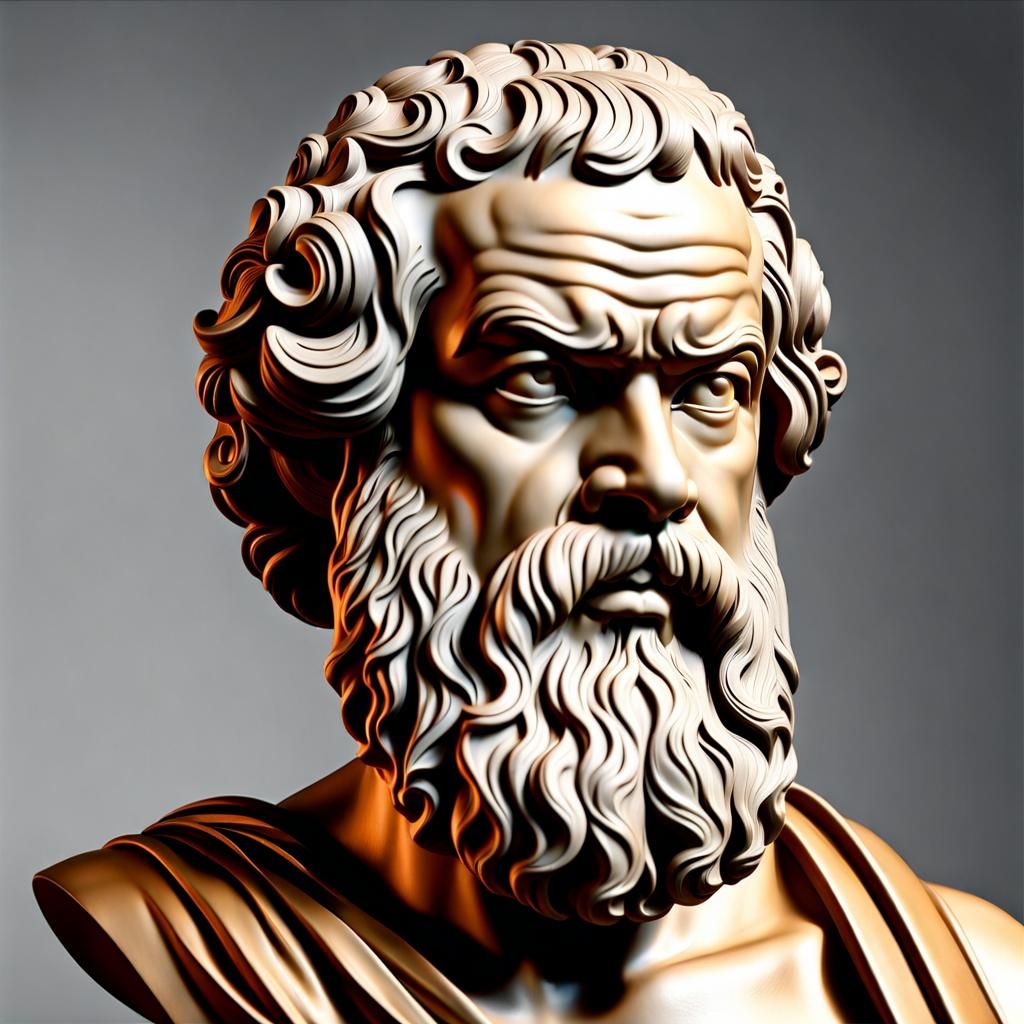 portrait of Socrates - AI Generated Artwork - NightCafe Creator