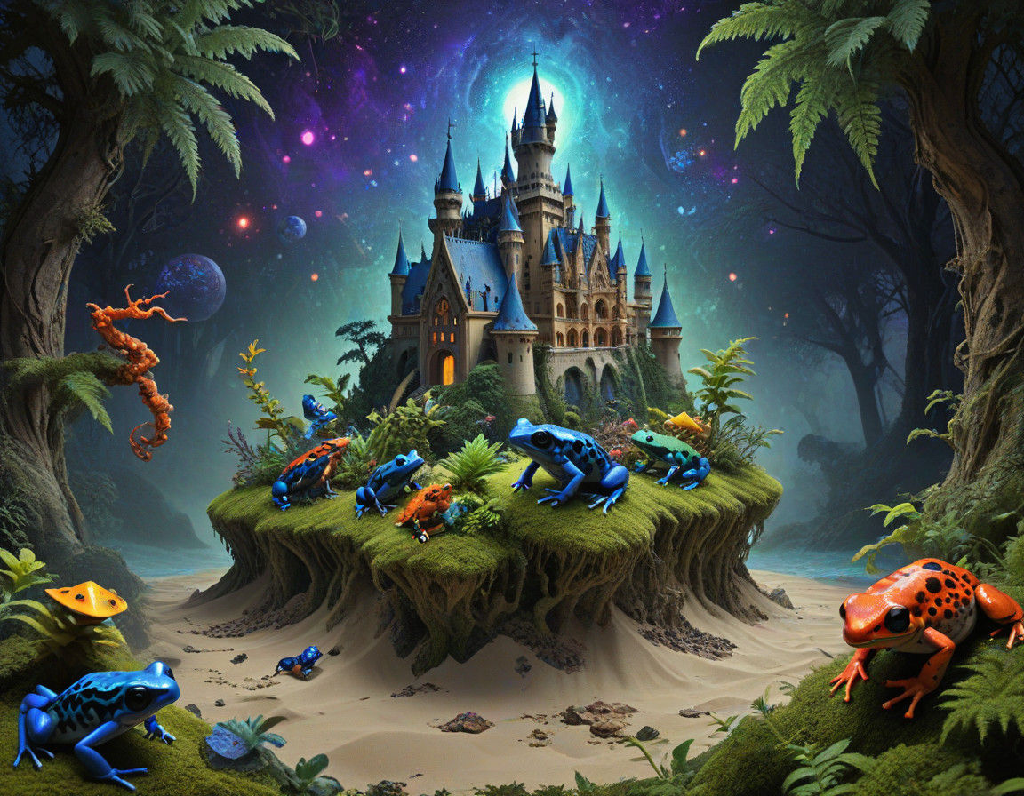 World 2 - style of Chiho Aoshima , style of Hikari Shimoda, style of ...