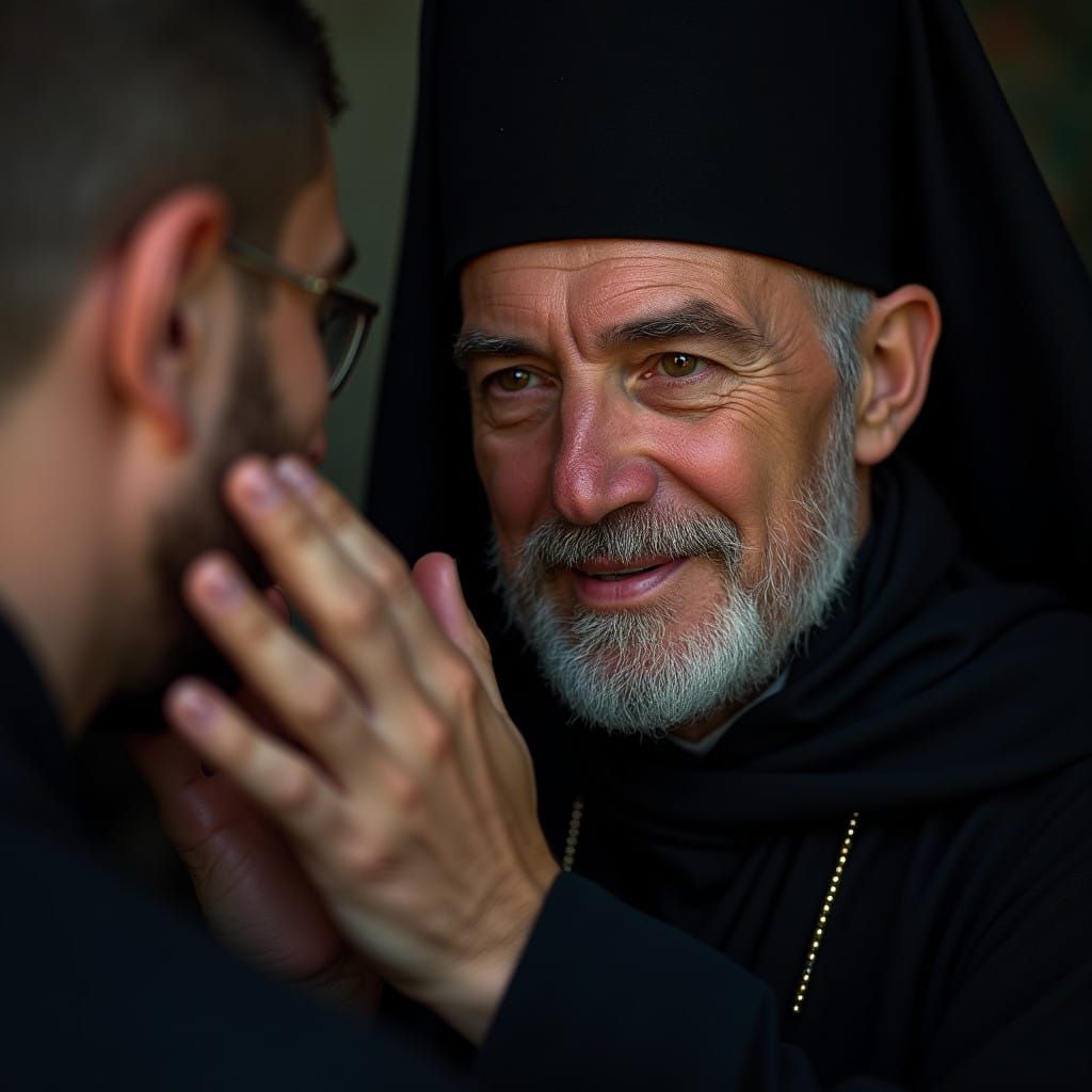 An orthodox monk heals the blind - Orthodox Monk Performs A...