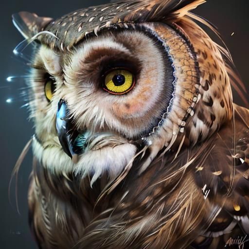 Magic Owl - AI Generated Artwork - NightCafe Creator