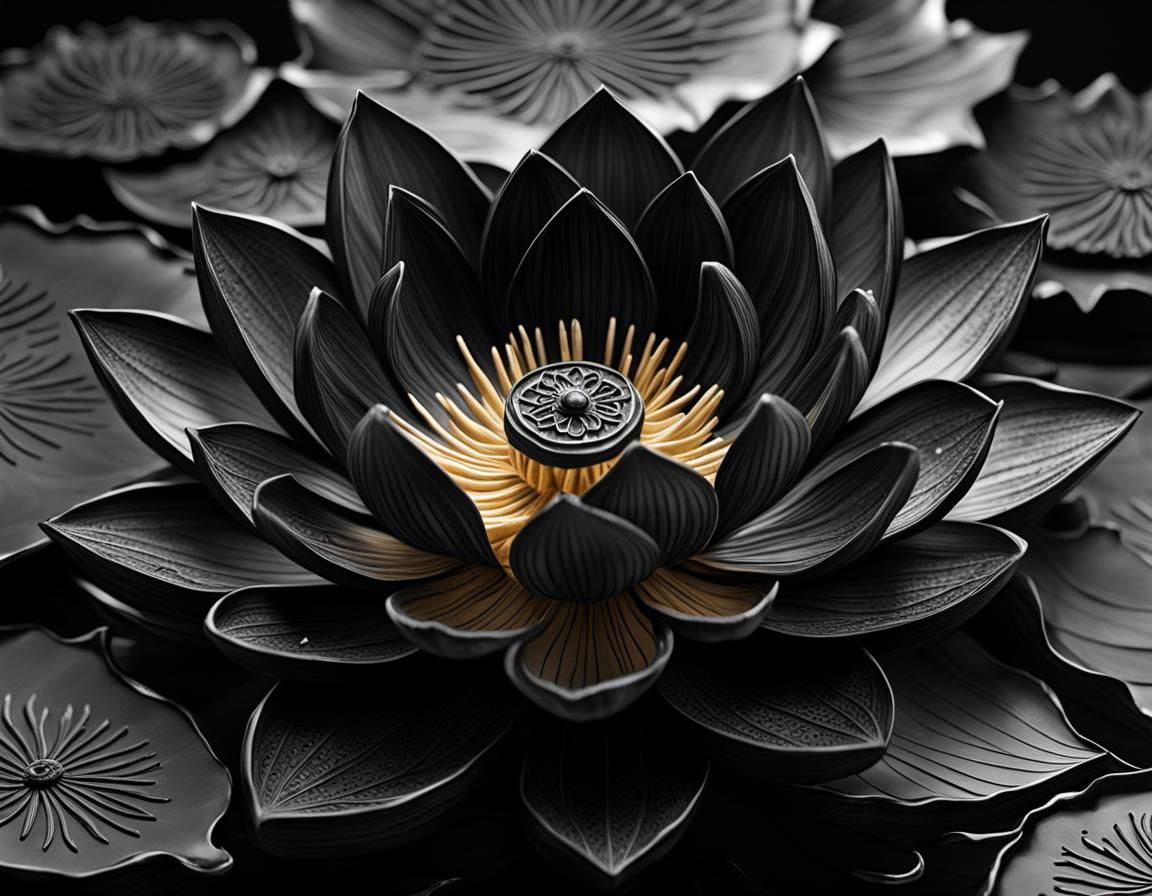 Black Lotus IV - AI Generated Artwork - NightCafe Creator