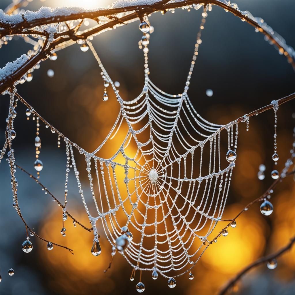 Spider web - AI Generated Artwork - NightCafe Creator
